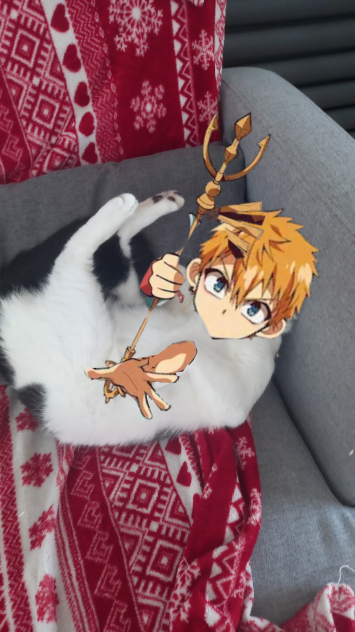 I turned my cat to being cursed - ibisPaint