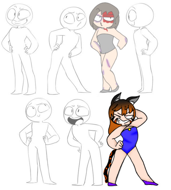 Swimsuit collab - ibisPaint