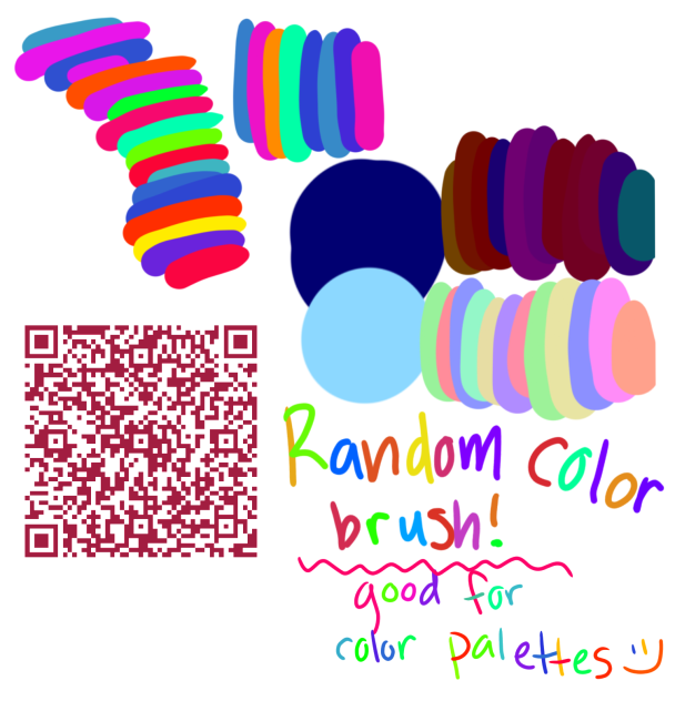 Color palette random brush - ibisPaint