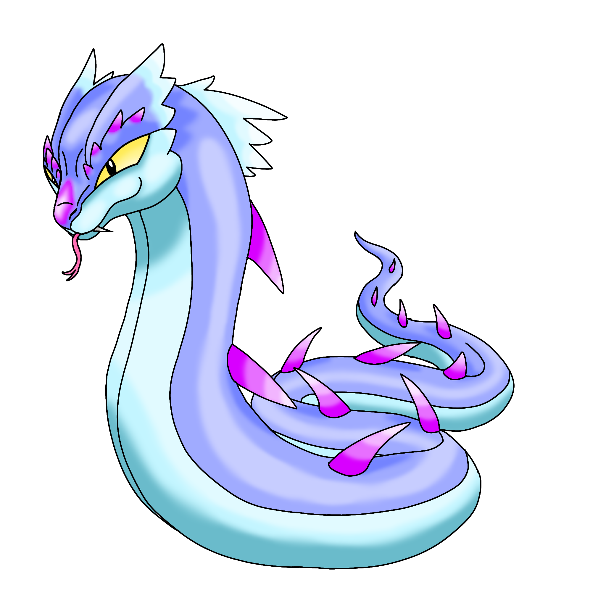 Snow Snake Pokemon - ibisPaint