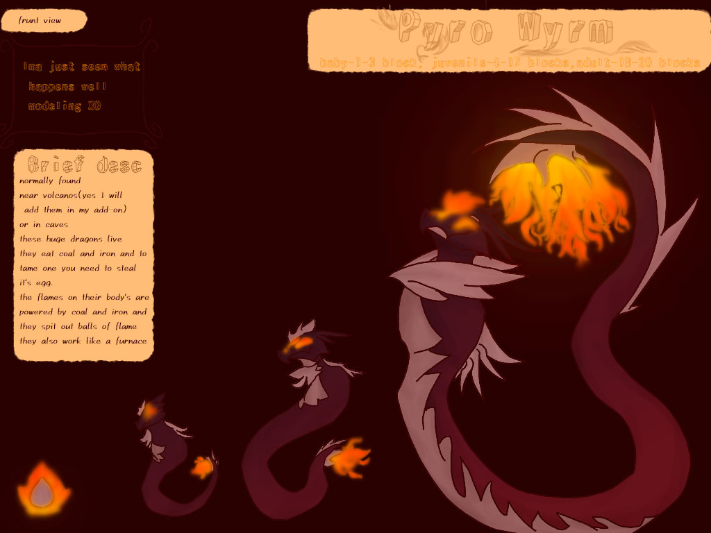 pyro Wyrm - ibisPaint