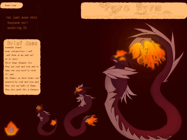 pyro Wyrm - ibisPaint