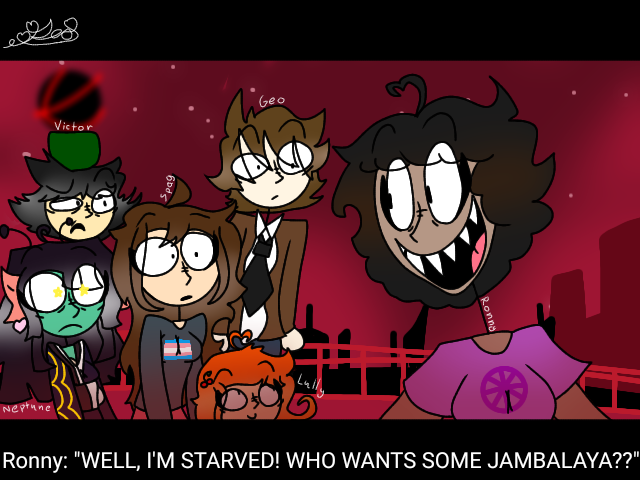 Ronny is starved for jambalaya 😼 - ibisPaint