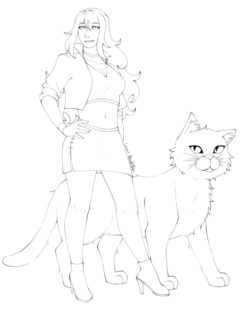 Ophelia lineart - ibisPaint