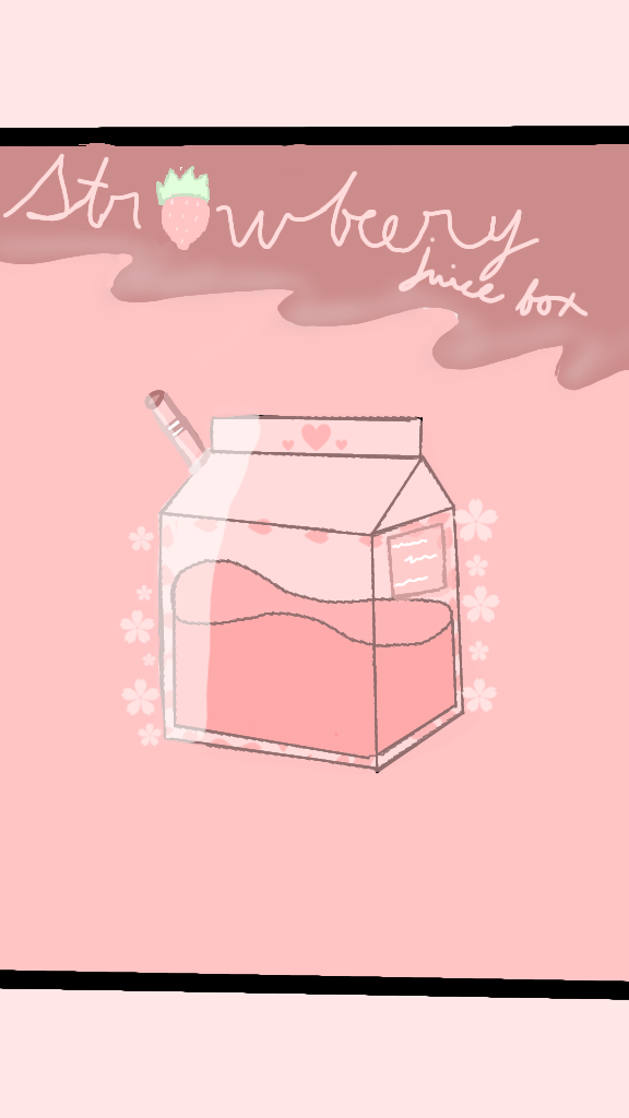 strawberry juice box🍓 - ibisPaint