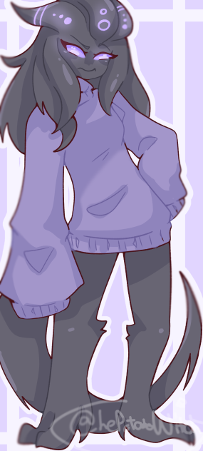 Random violet doodle thinG - ibisPaint