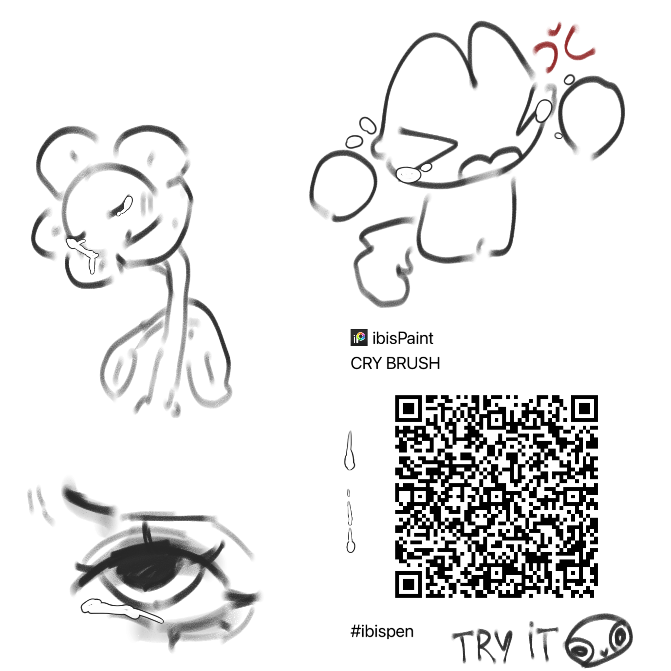 Crying brushy - ibisPaint