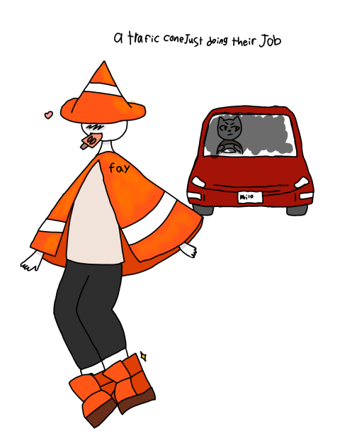 Fay just being a traffic cone - ibisPaint