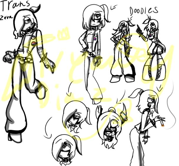 Trans Zeva (Zevain) AU Sketch. - ibisPaint