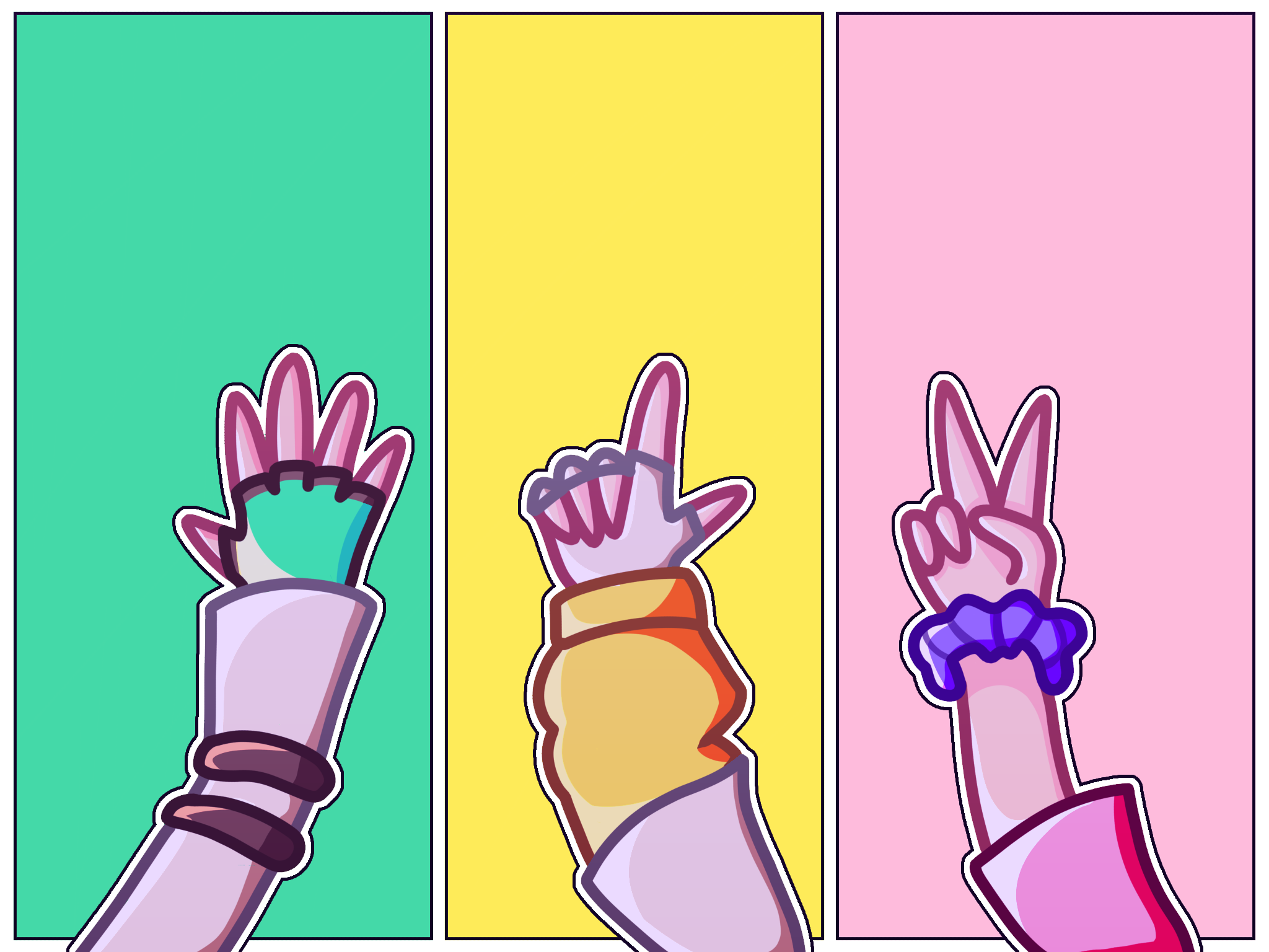 My oc trio ☆彡 - ibisPaint