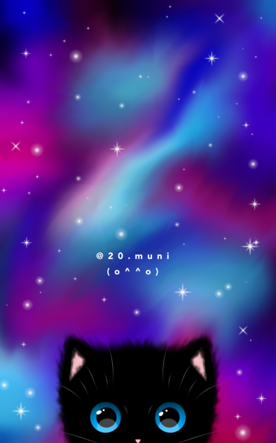 Galaxy black cat - ibisPaint