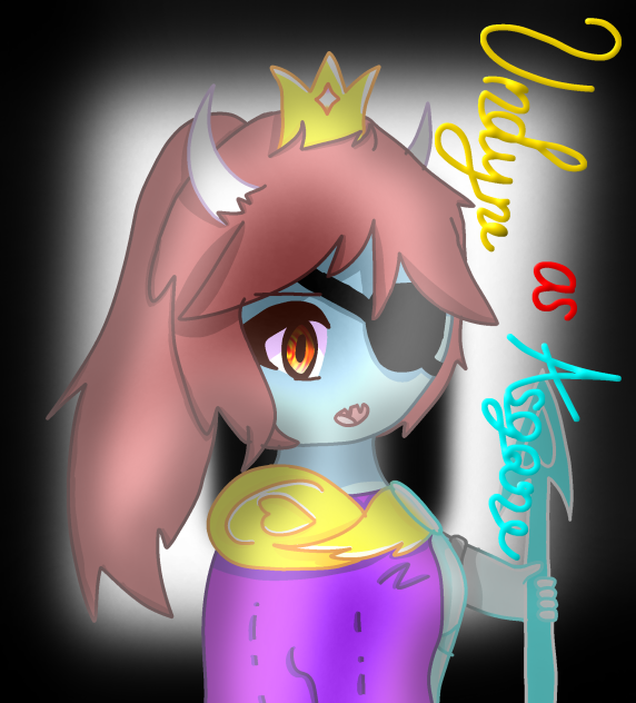 Undyne as Asgore - ibisPaint