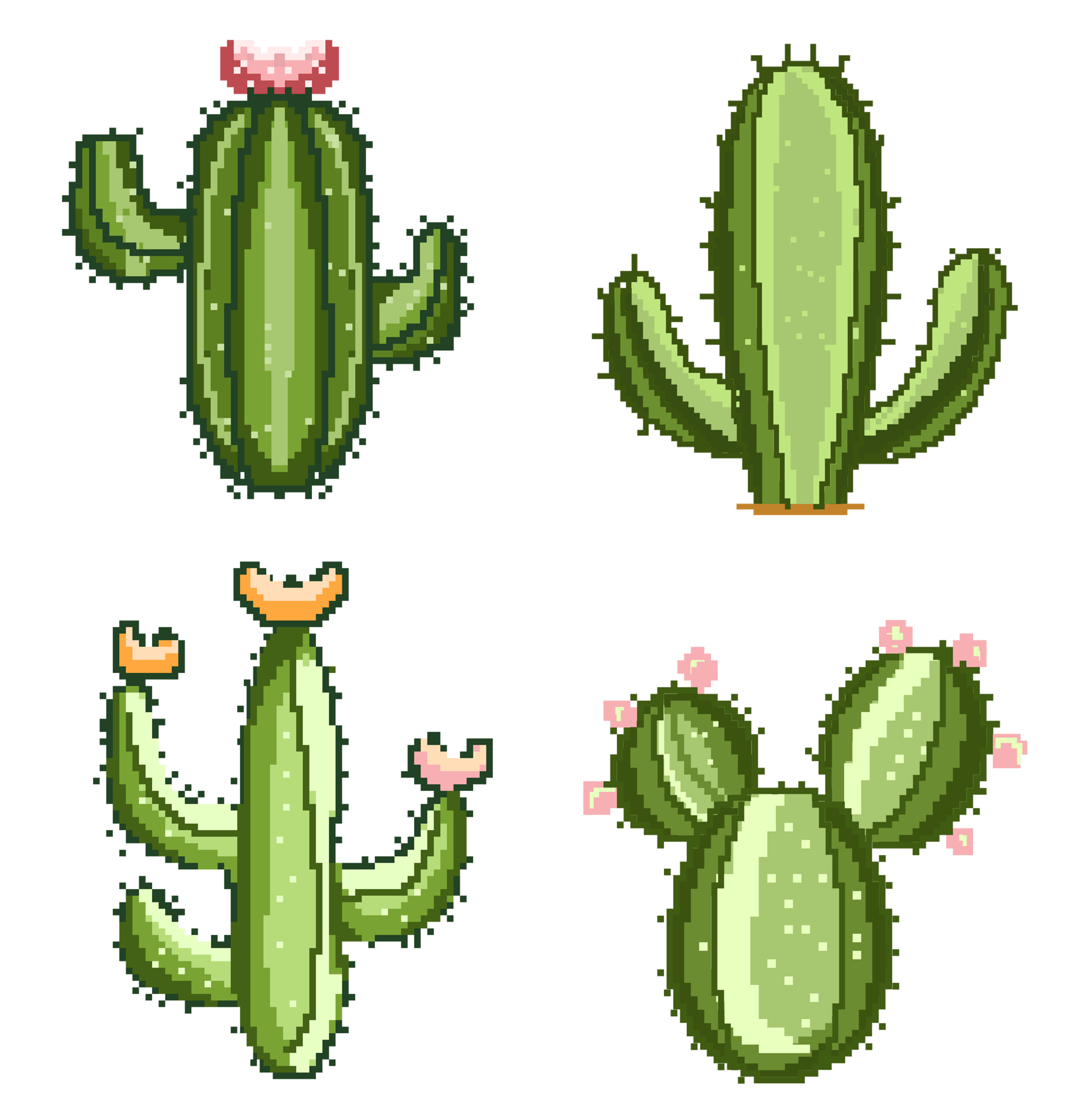 Cactus pixel 4 in 1 - ibisPaint