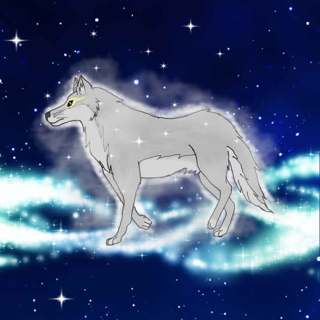 Cosmic Wolf - ibisPaint