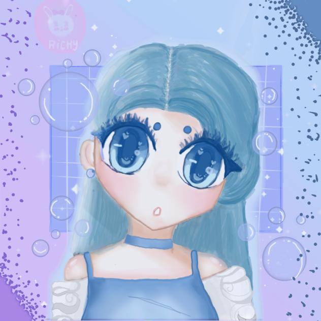 bubble blue - ibisPaint