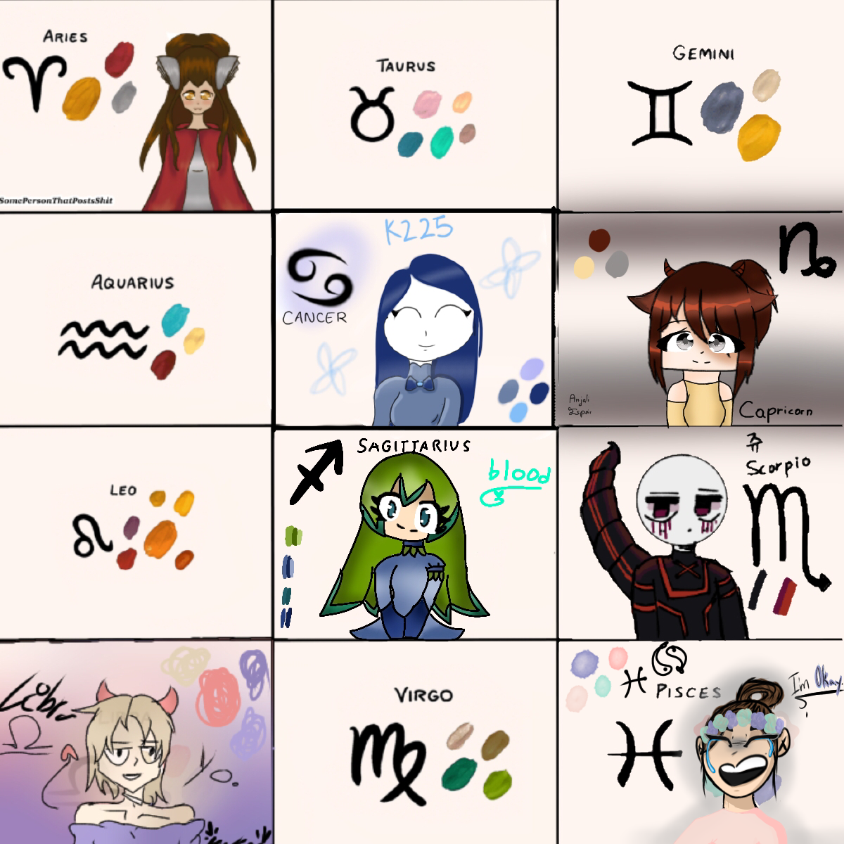 Zodiac sign Collab~ - ibisPaint