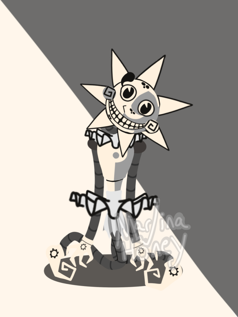 Cartoon Sun but Scary - ibisPaint