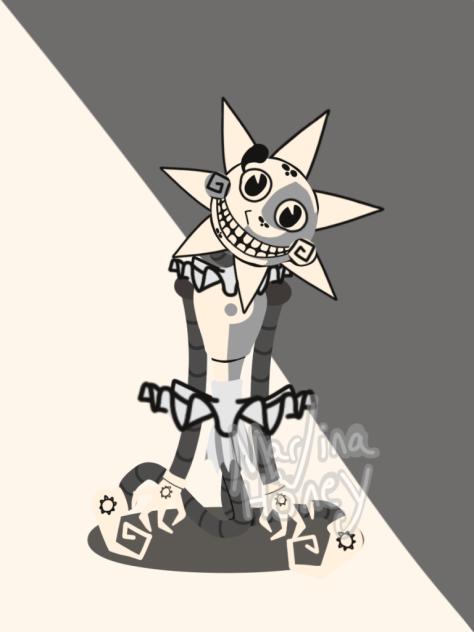 Cartoon Sun but Scary - ibisPaint