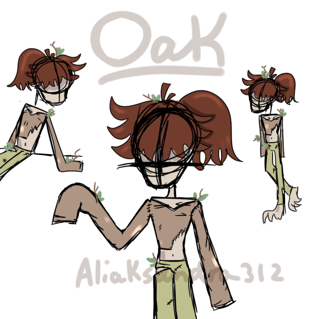 Some sketches of my OC Oak - ibisPaint