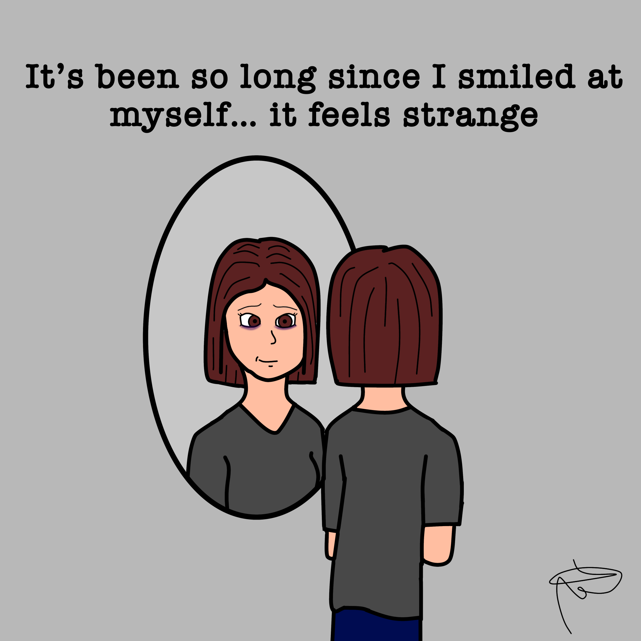 A strange smile - ibisPaint