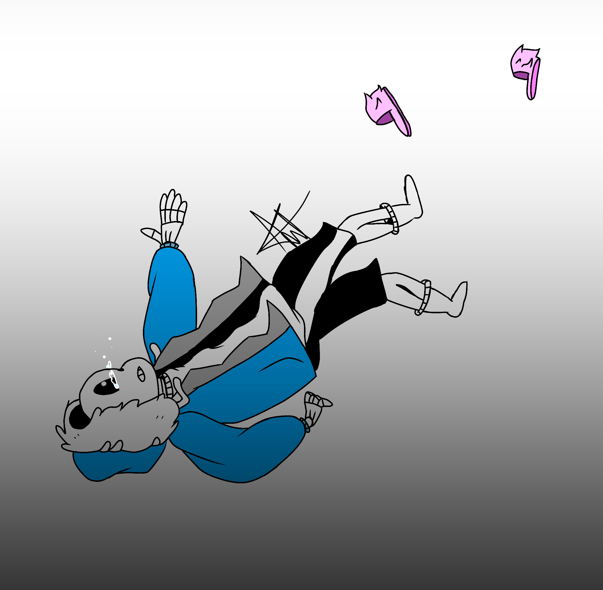 Sans falling - ibisPaint