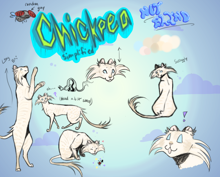 Chickpea (character Reference sheet) - ibisPaint