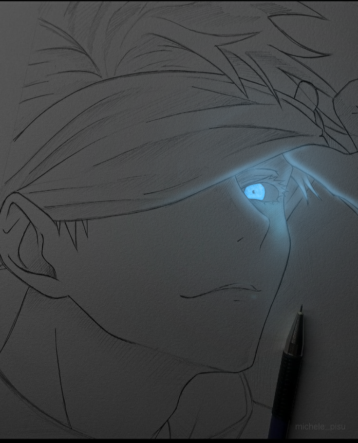 Gojo glow art - ibisPaint