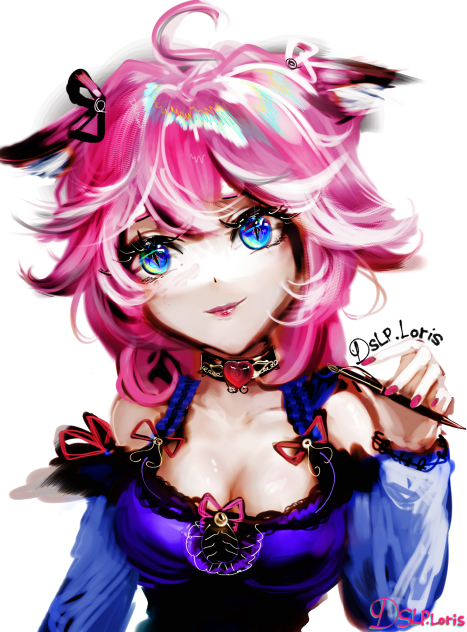 Pink haired nameless lady - ibisPaint