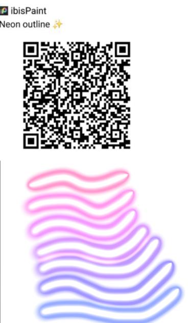 QR code for neon Brush - ibisPaint