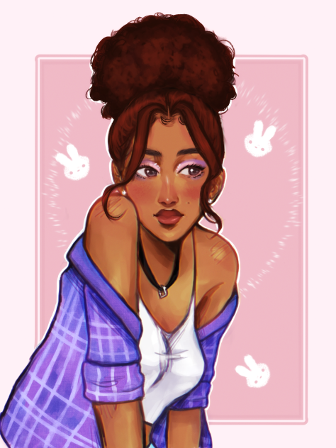 DTIYS purple gal for insta - ibisPaint