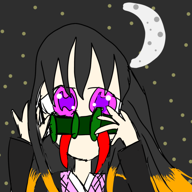 Nezuko in the night - ibisPaint