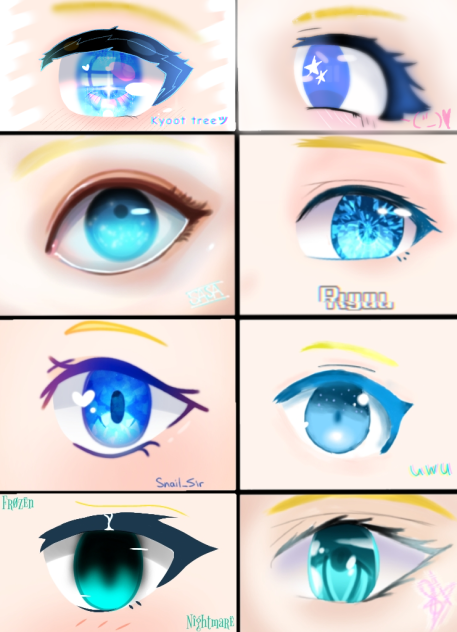 Blue eyes collab - ibisPaint