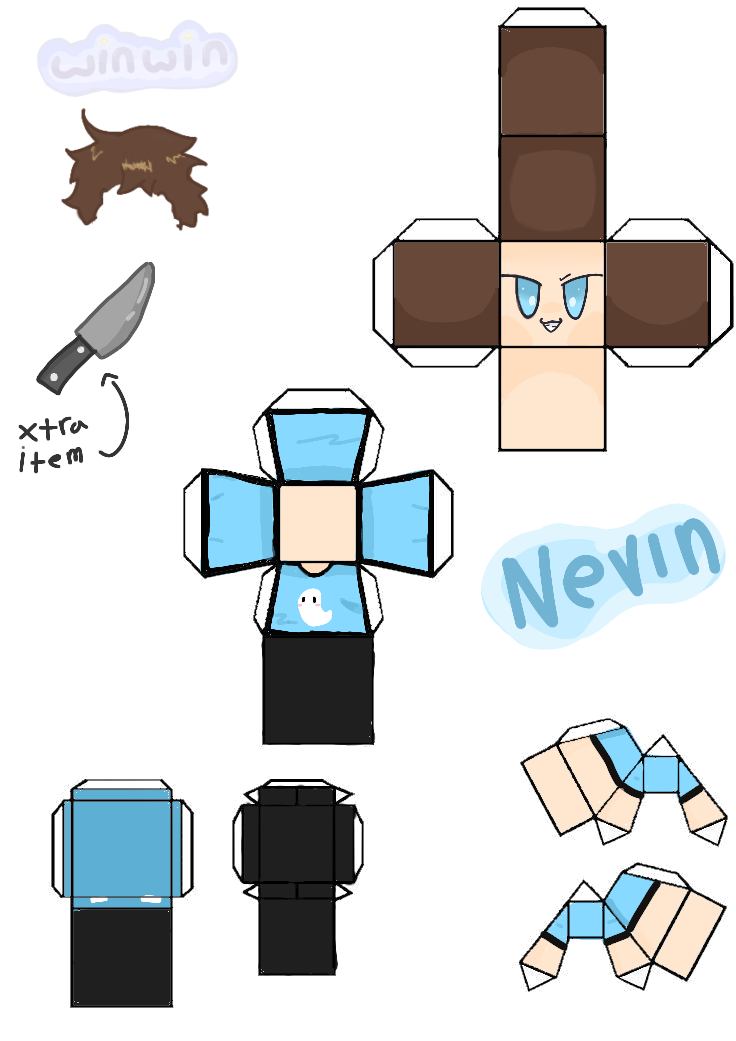 Nevin! as papercraft - ibisPaint