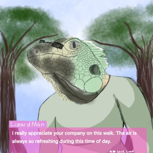 Date With a Lizard - ibisPaint