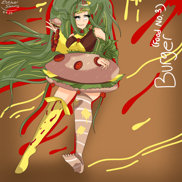 Burger 🍔 [Food as people 3] [RANDOM] - ibisPaint
