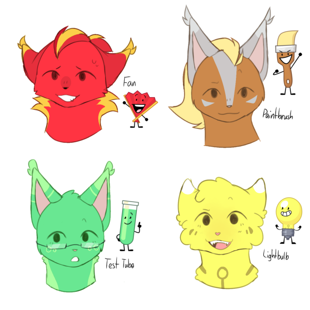 Inanimate insanity characters as cats - ibisPaint