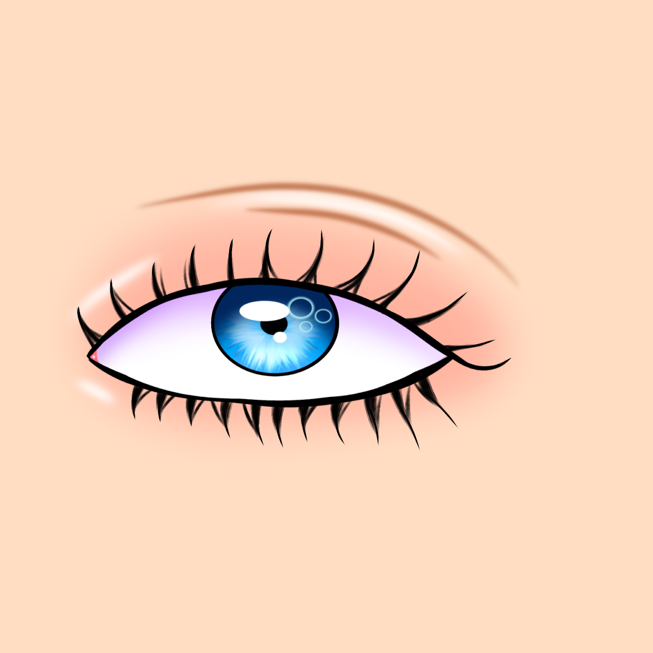 Big Blue Eyes - ibisPaint