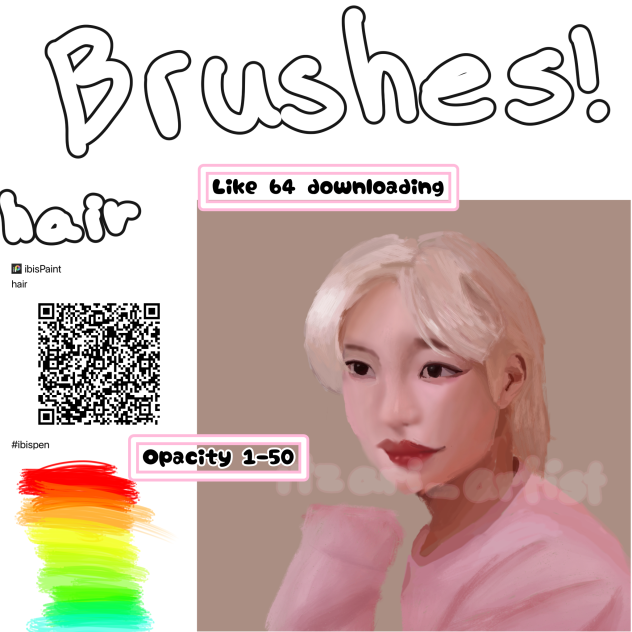 BLENDING HAir BrUShES - ibisPaint