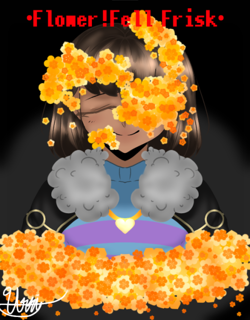 Flower!Fell Frisk - ibisPaint