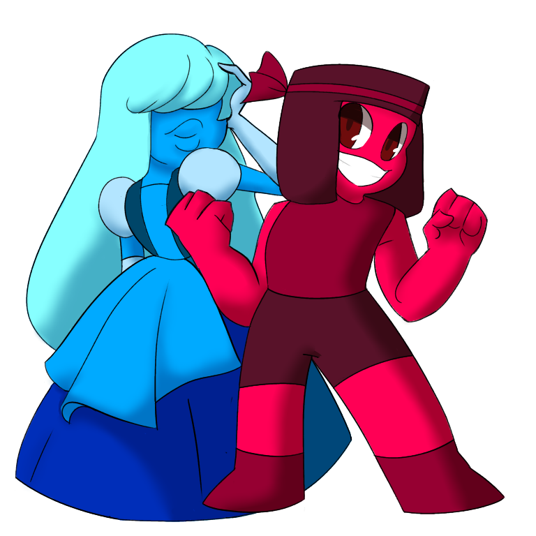 Ruby and Sapphire fan art - ibisPaint