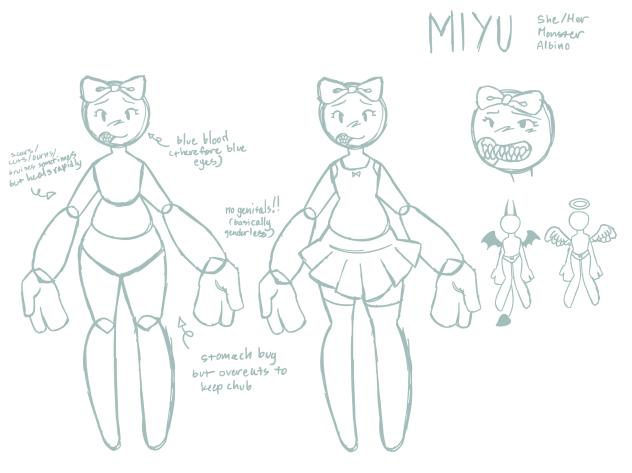 MIYU - ref sheet WIP - ibisPaint