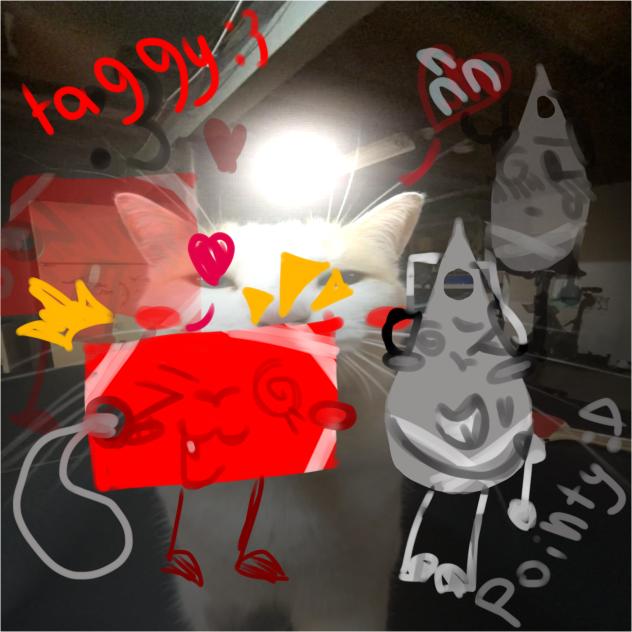 Taggy and pointy(;3) - ibisPaint