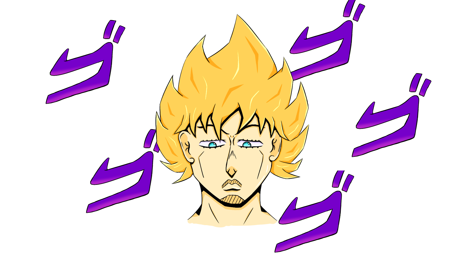 Goku menacing - ibisPaint