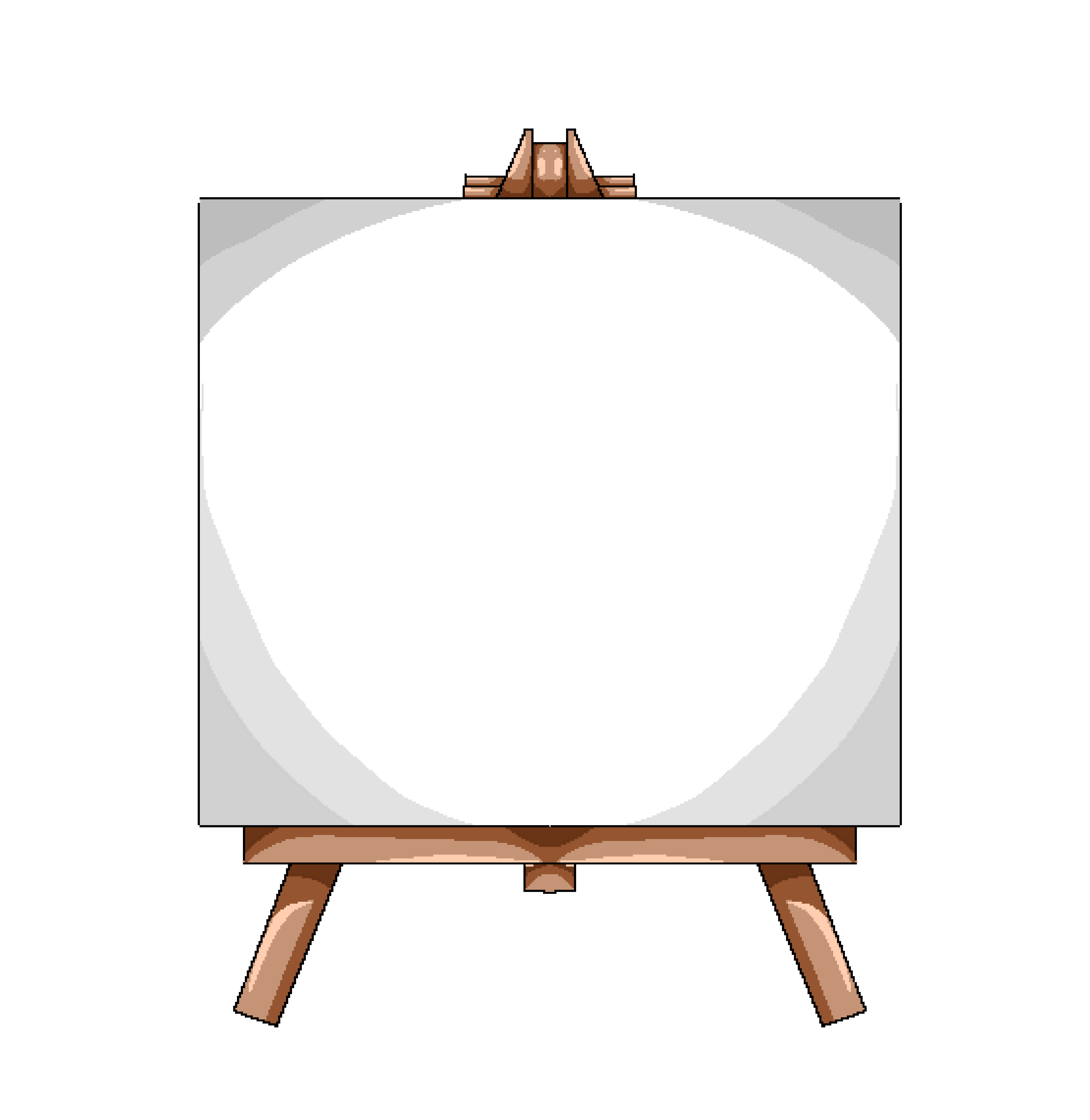 Mini easel & canva pixel - ibisPaint