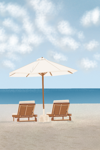 Lazy Chair at the Beach - ibisPaint