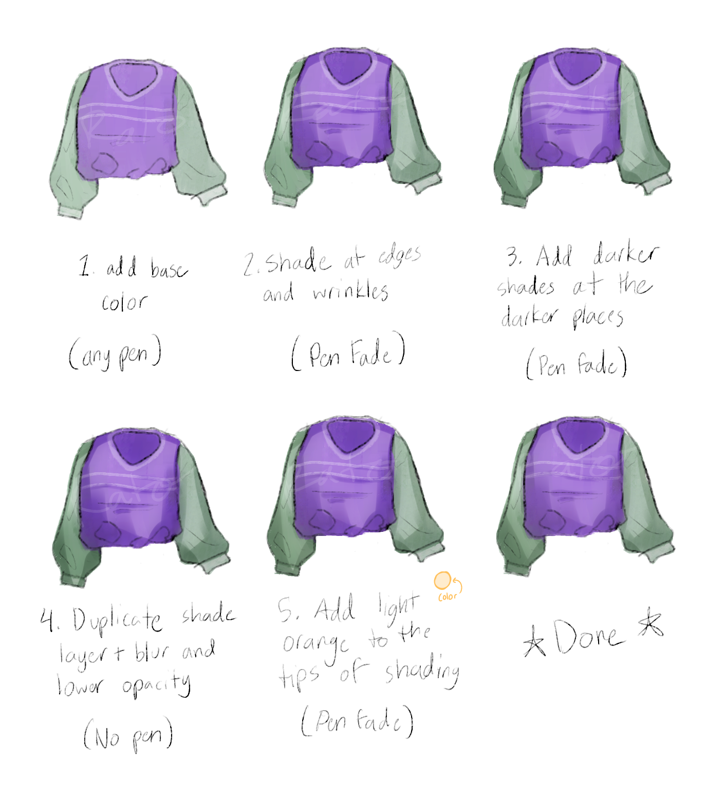 simple clothes tut - ibisPaint