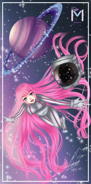 My Oc Pink ke Antariksa - ibisPaint