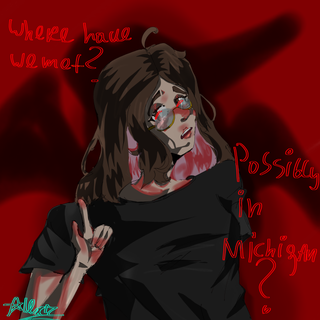 very lazy self portrait - ibisPaint