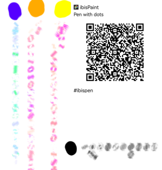 Pen with dots - ibisPaint