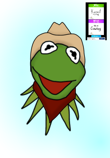 Cowboy Kermit - ibisPaint